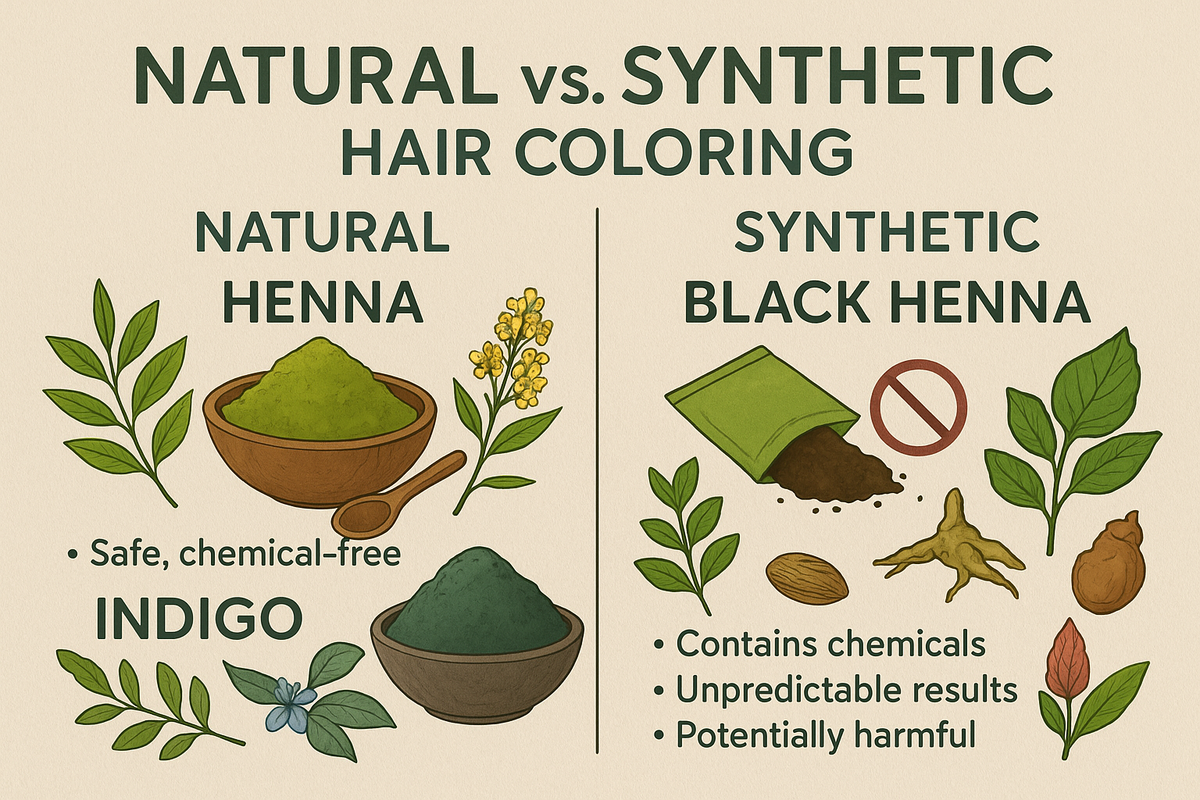 Black Henna vs Natural Henna: What’s Really Inside? – Organic Roots