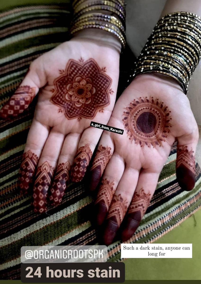Buy Natural Henna Cone & Organic Mehndi for Hands | Organic Roots